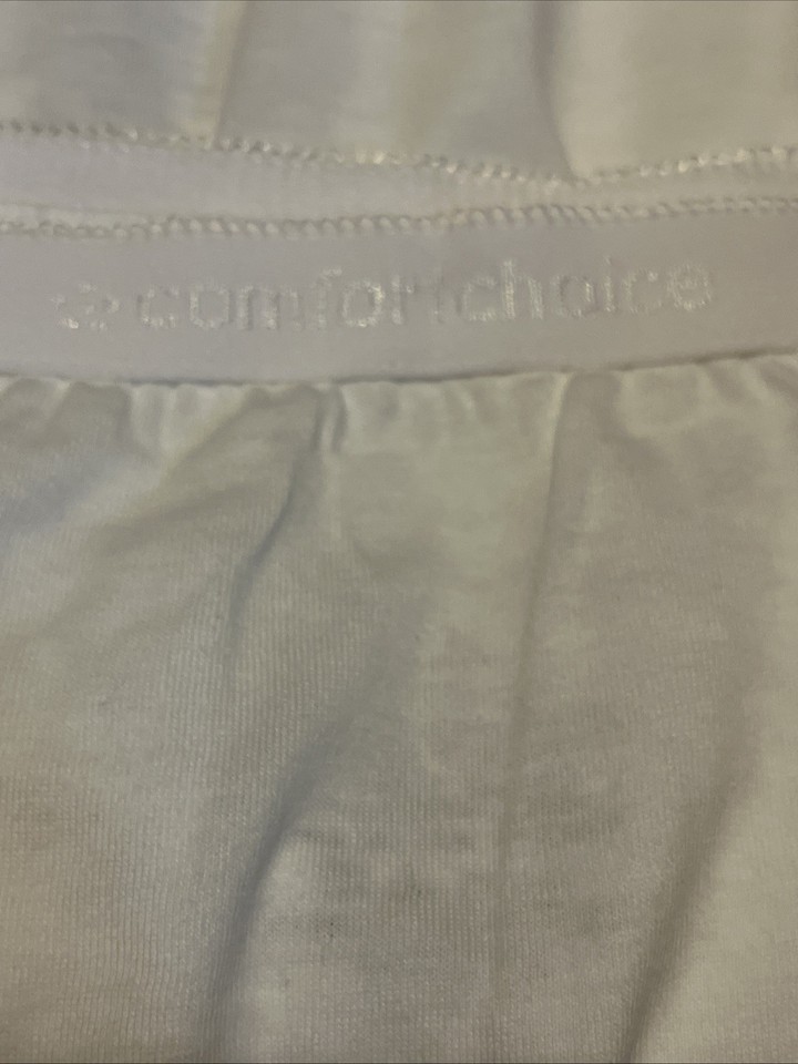 NWOT Women's White 100% Cotton COMFORT CHOICE 4 PAIR PANTIES Briefs ...