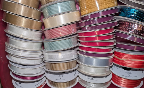 Stampin Up! Huge Lot of 62 SPOOLS of Ribbon - Variety NEW | eBay