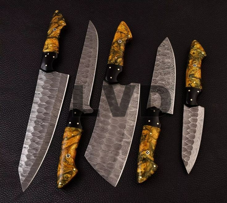 Handmade Damascus Steel Knife | Hunting | Full Tang | Razor Sharp Blade ...