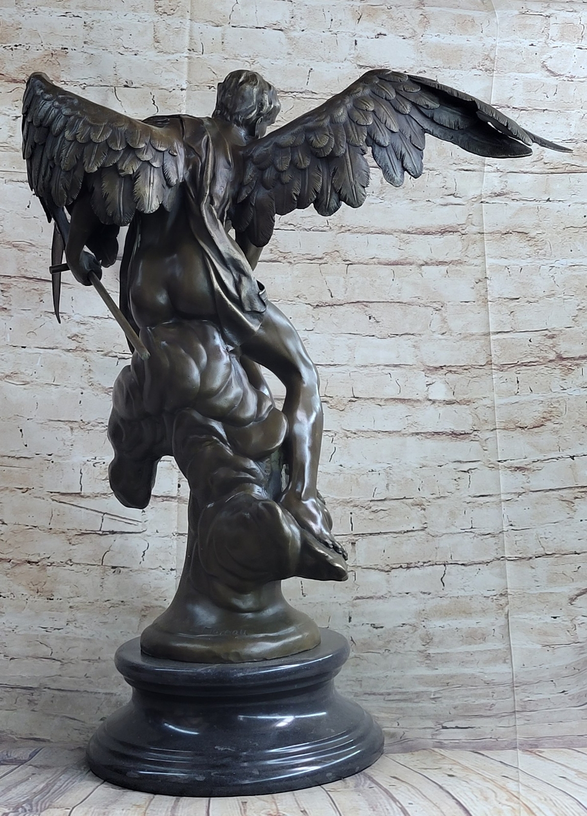 Museum quality antique figure sculpture statue death devil satan evil ...