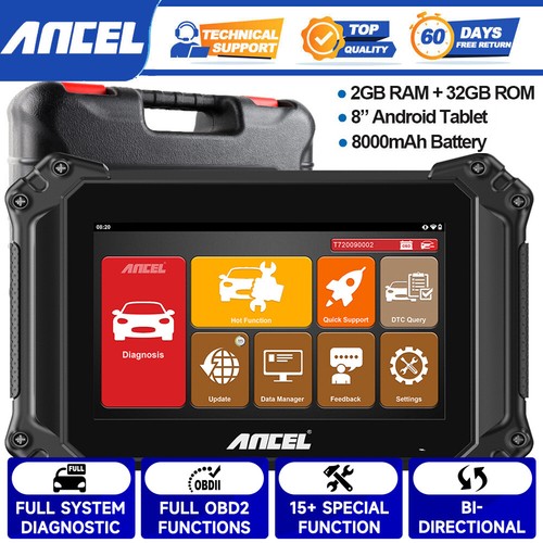 ANCEL V6 Bidirectional Car OBD2 Diagnostic Tool ECU Coding All System ...