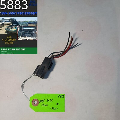 ⭐⭐OEM 1999-2002 FORD ESCORT MAF MASS AIR FLOW SENSOR CONNECTOR⭐⭐ | eBay
