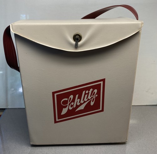 Vintage Vinyl Schlitz Beer Advertising Cooler Bag or Lunch box | eBay