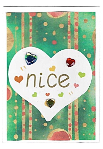 ACEO Art Trading Card ATC Original Collage Nice Text Christmas Colors ...