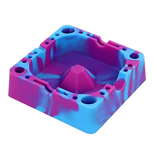 Silicone Ashtray Square Featuring Center Tap Ash Tray with Accessory ...