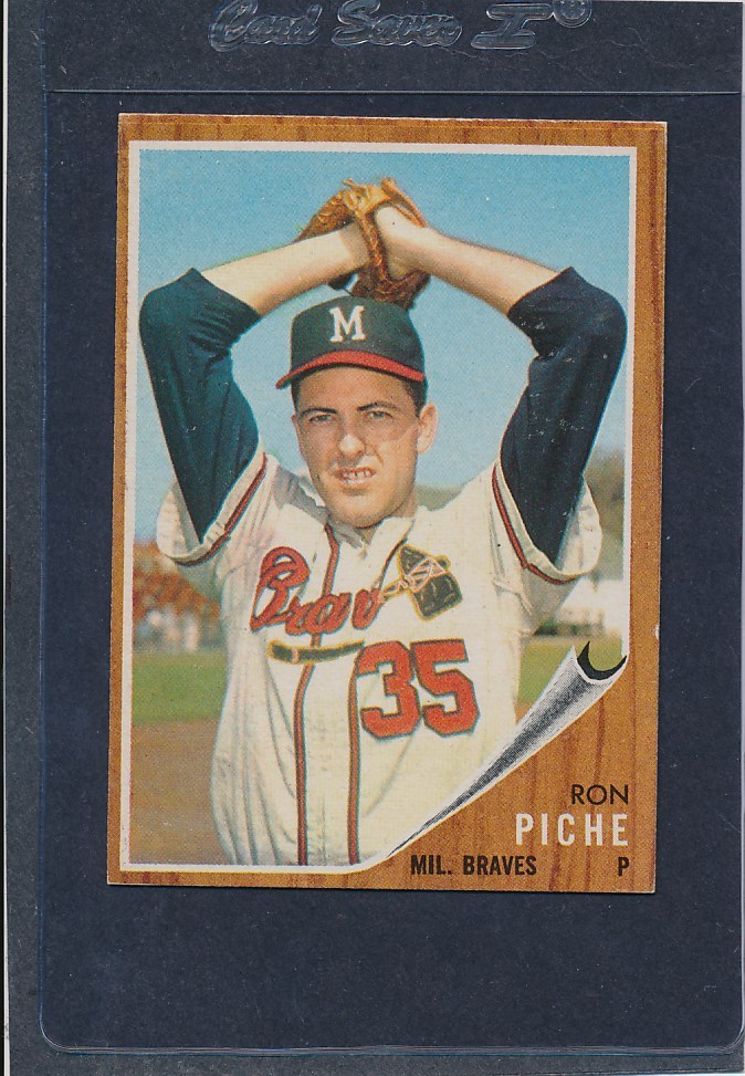 1962 Topps #582 Ron Piche Braves EX 62T582-43016-1 | eBay