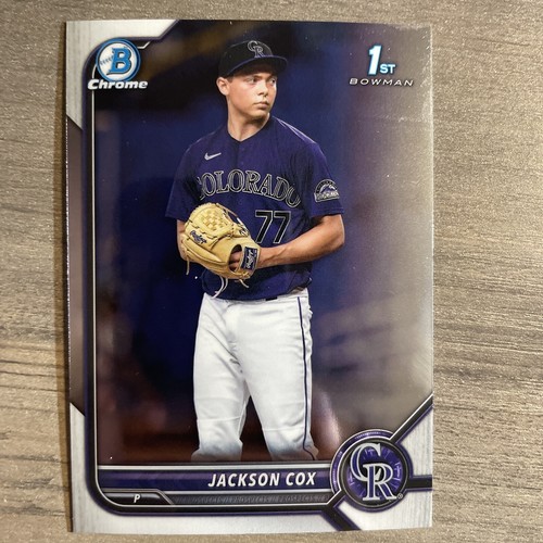 Jackson Cox 2022 1st Bowman Draft Chrome #BDC-174 Colorado Rockies | eBay