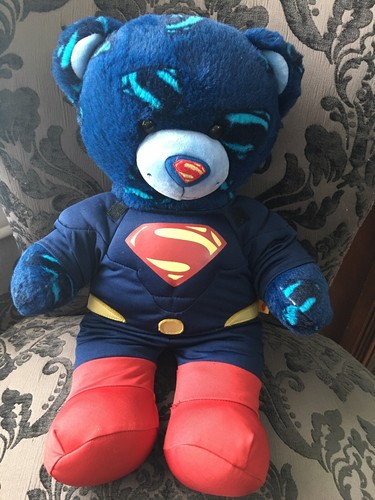Build A Bear Superman Man of Steel Plush DC Comics Outfit Muscle Suit ...