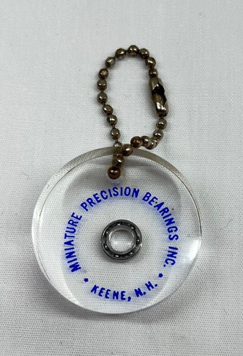 Vint Miniature Precision Bearings Keene, NH Lucite Keychain Timken ...