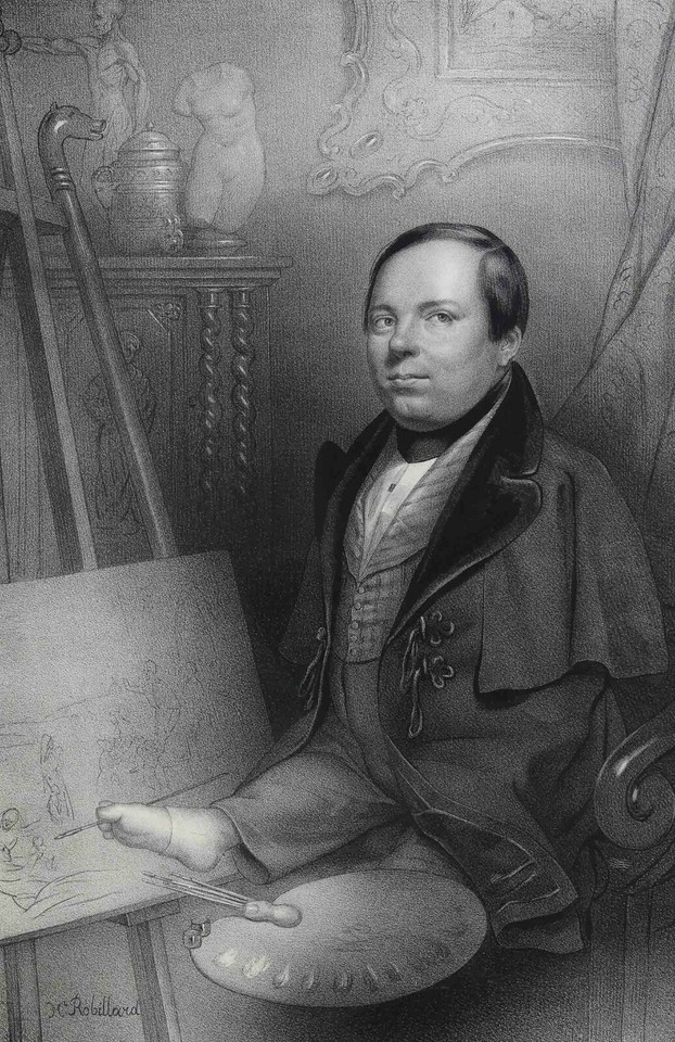 Portrait Of Louis Joseph César Ducornet Painter Handicap Infirmity H ...