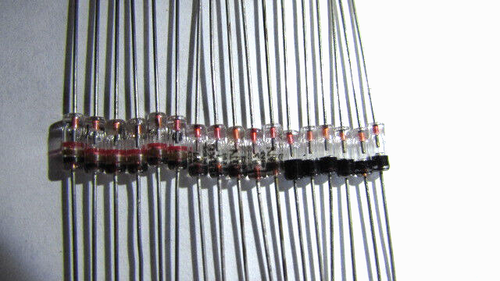 1N34A Germanium Gold Bonded Diode ITT, BKC, NOW MICROSEMI Crystal Radio ...