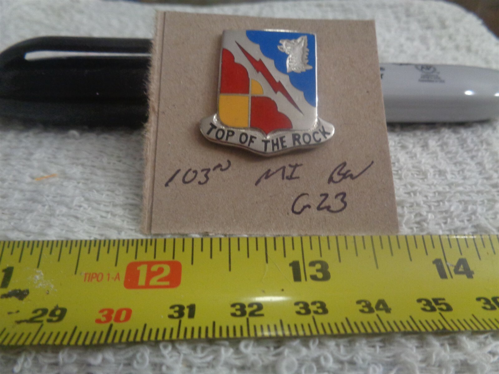 103rd Military Intelligence Battalion G23 Unit Crest, DI, DUI (DRAW#113 ...