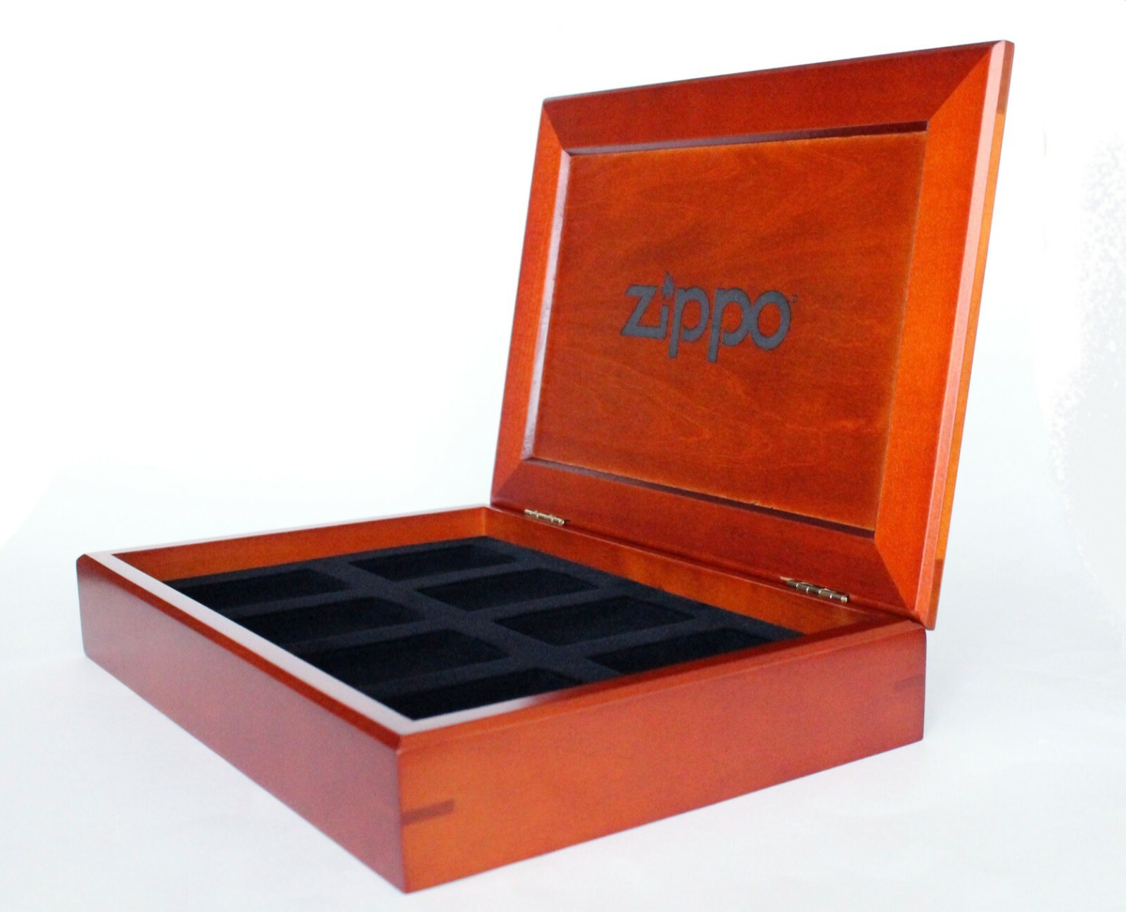 Zippo Lighter Holzbox Display Sammler Box Neu New