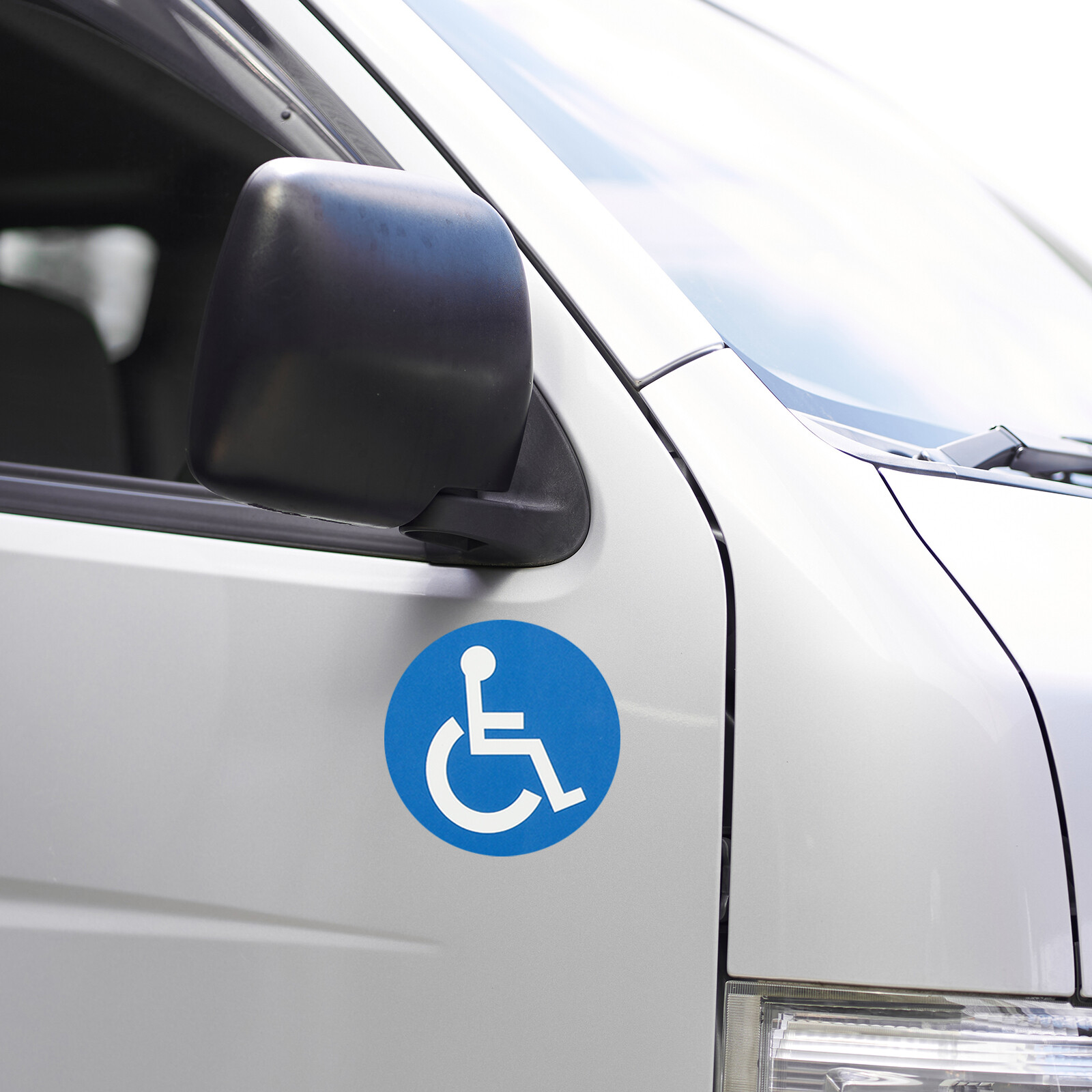 6 Set 2 Inch Handicap Sign Stickers Vinyl Accessible Sign Disabled ...