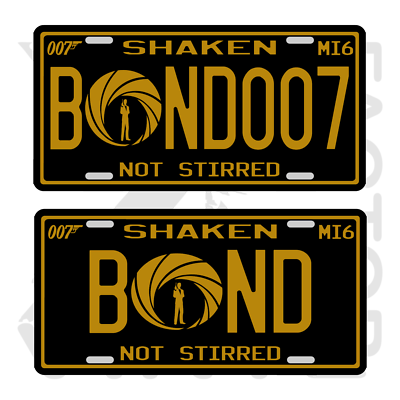 james bond license plate | eBay