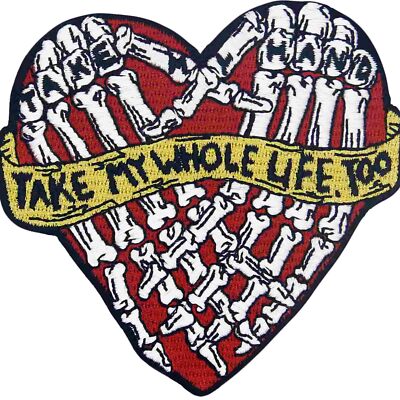 Embroidered Iron On Patches applique Heart Skeleton Fingers 1006 | eBay