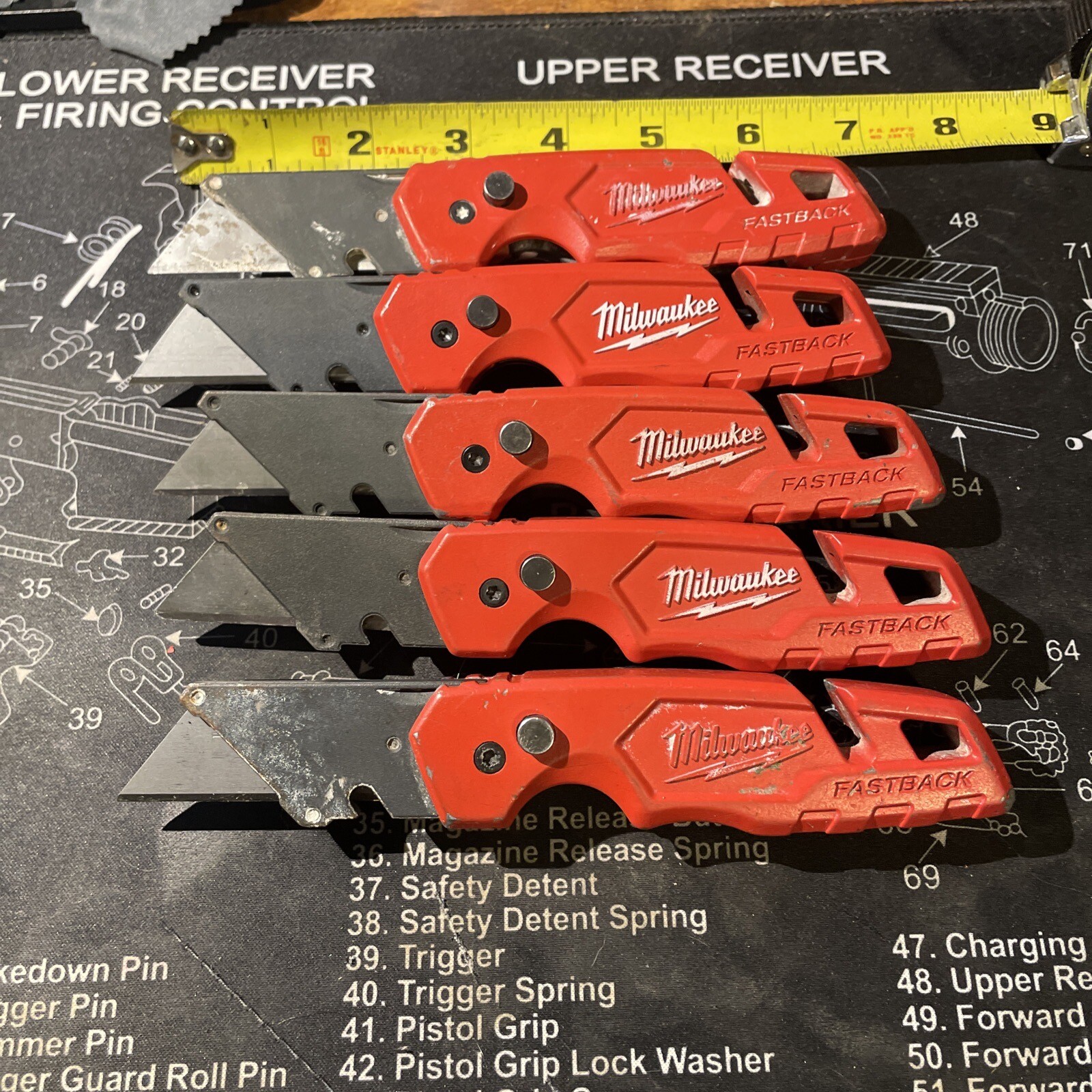 One Milwaukee 48-22-1502 FASTBACK Folding Utility Knife w/ Blade ...