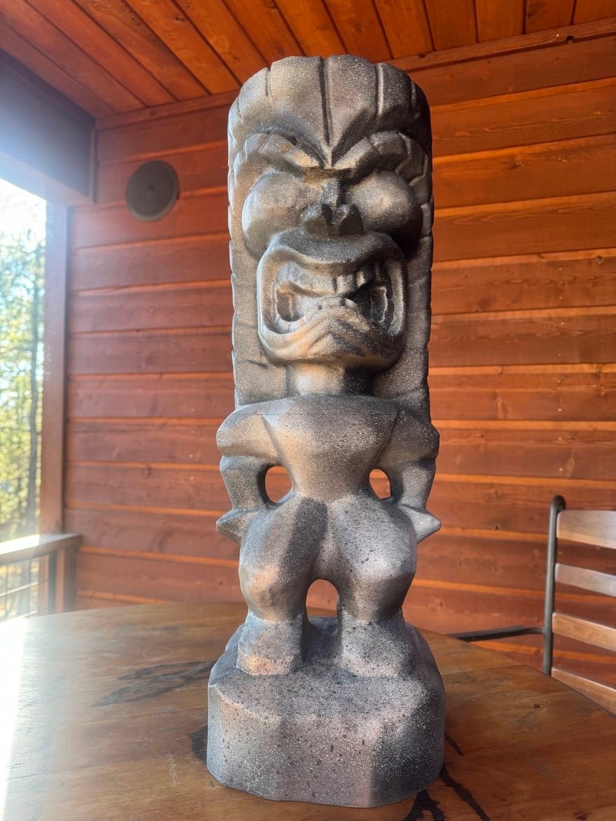 Tiki Statue Large - Homemade - Hand Painted - PLA - 2 Feet Tall | eBay
