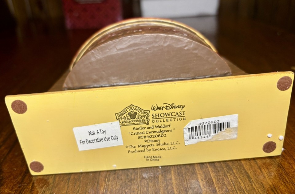 NIB Very Rare Disney Tradition "WALDORF & STATLER CRITICAL CURMUDGEONS ...