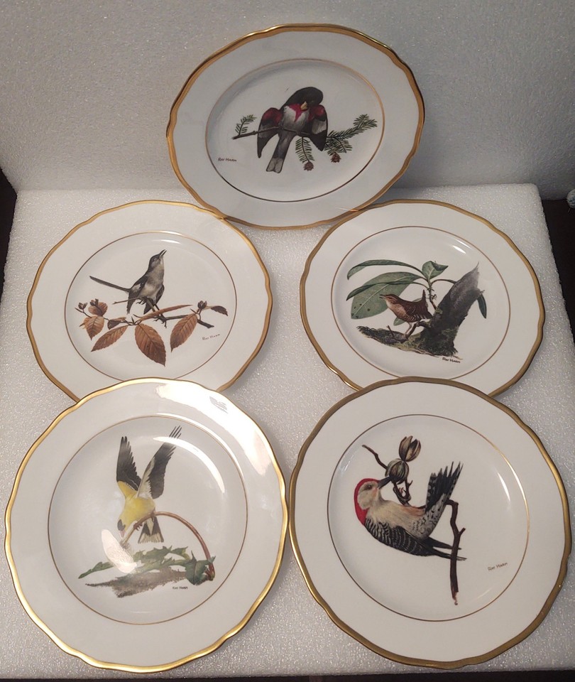 Set Of 5 Spode Ray Harm American Songbird Series 9” Plates | eBay