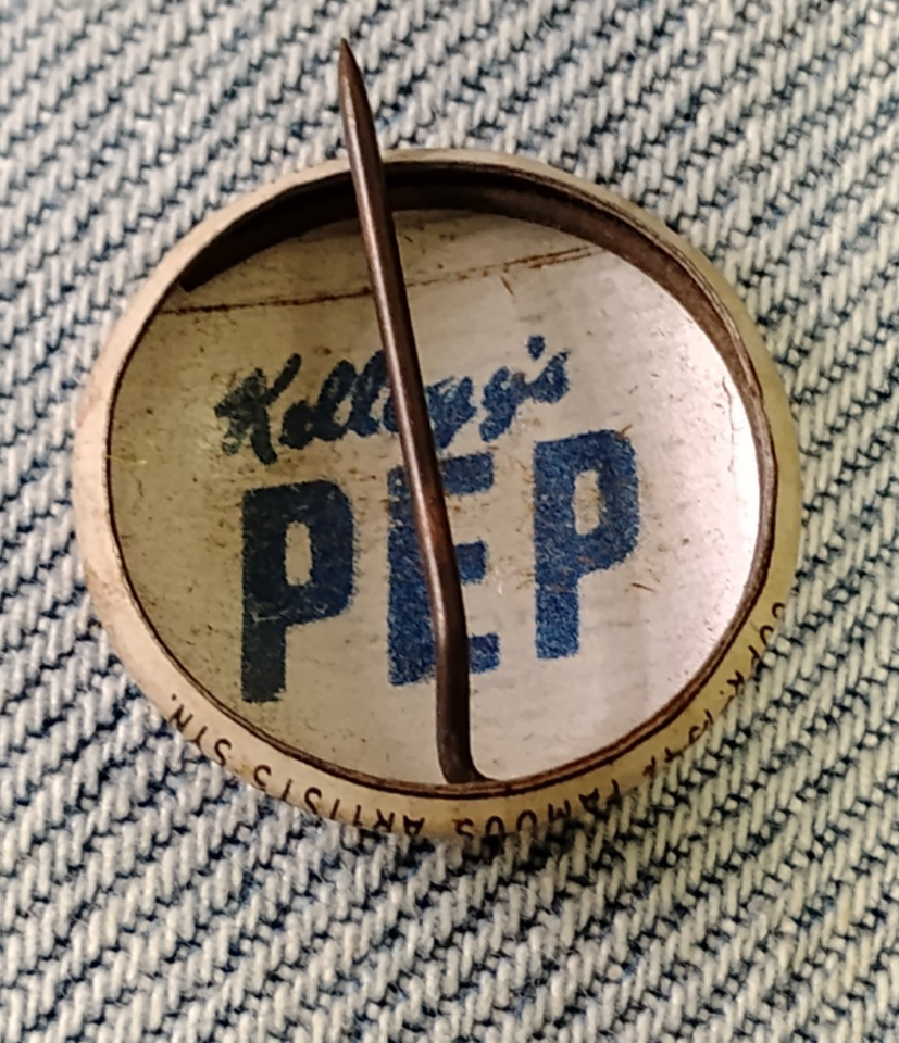 Vintage 1946 Kellogges Pep Pin Fat Stuff | eBay