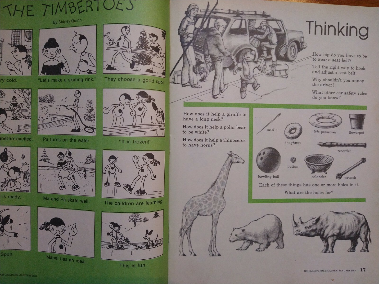 Highlights For Children Magazine - January 1983 - Vintage Kids - Good ...