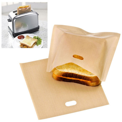 Toast bags Re-Usable up to 100 Times Sandwich Toastie Bag Bread Toaster ...