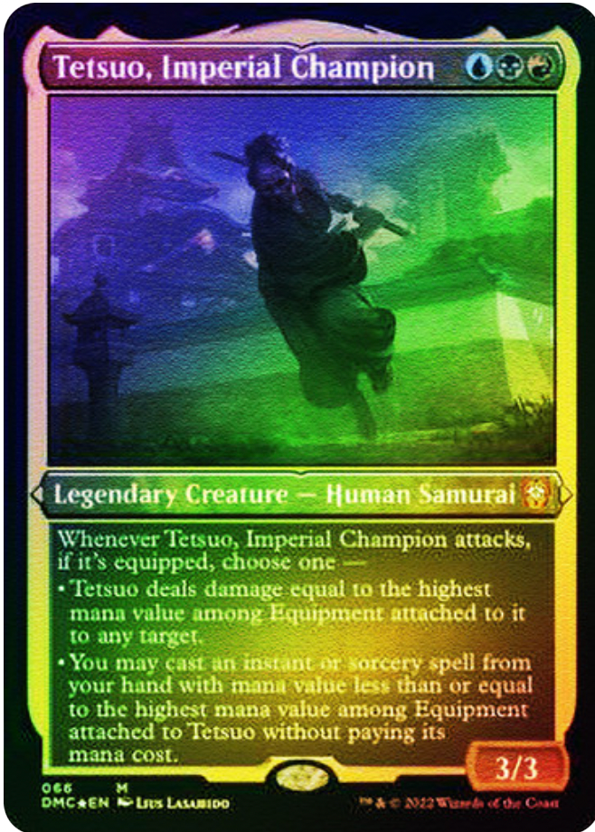 MTG DMC Tetsuo, Imperial Champion 066 - Etched Foil *NEW* *FREE ...