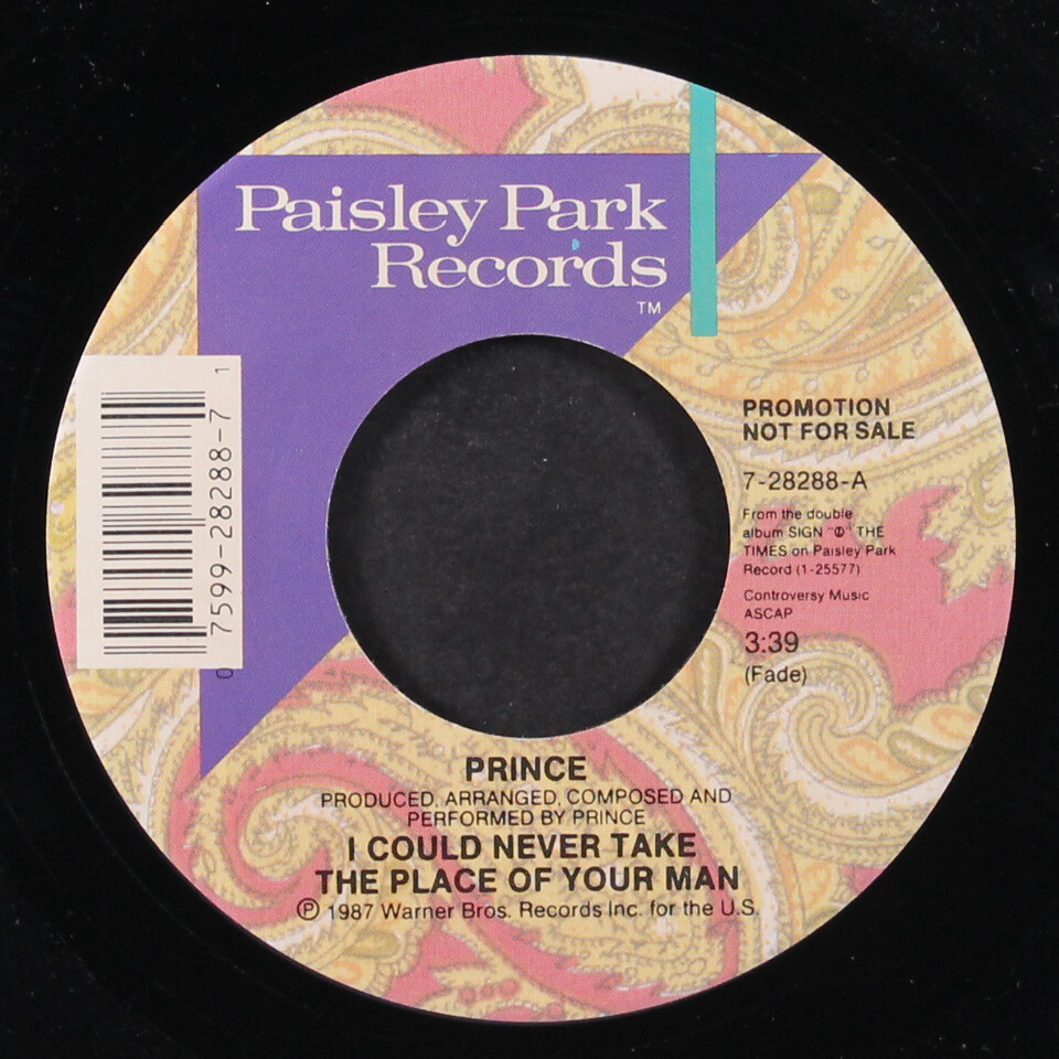 PRINCE: i could never take the place of your man / same PAISLEY PARK 7 ...