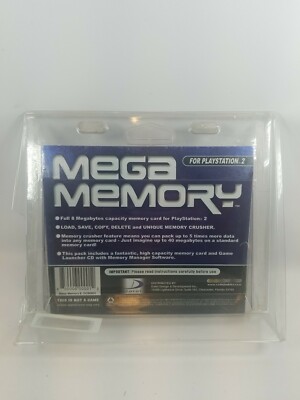 2002 Mega Memory 8 Megabytes Memory Card + Software For Playstation 2 ...