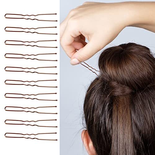 100 PCS Invisible Wave Hairgrip U Shaped Hair Pins Kit Large Heavy Duty ...