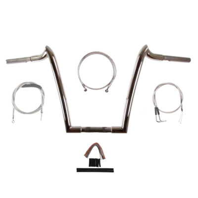 1 1/4" Stainless 14" KST Custom Renegade Handlebar Kit 1990-1995 Harley ...