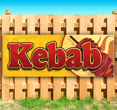 KEBAB Advertising Vinyl Banner Flag Sign Many Sizes Available USA BBQ ...