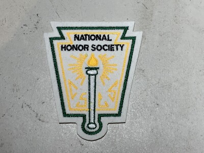 CUSTOM MADE Embroidered National Honor Society Patch- Green, Yellow ...