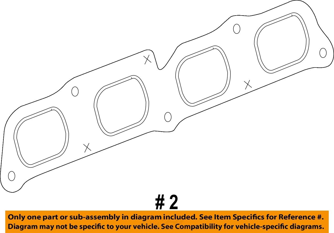 GM OEM 04-23 ATS Exhaust System Manifold-Exhaust Manifold Gasket ...