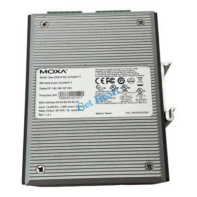 1PC New MOXA EDS-510A-1GT2SFP-T Ethernet switch FedEx or DHL or.UPS | eBay