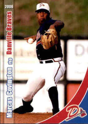 2006 Danville Braves Grandstand #8 Marcus Covington Forest City North ...
