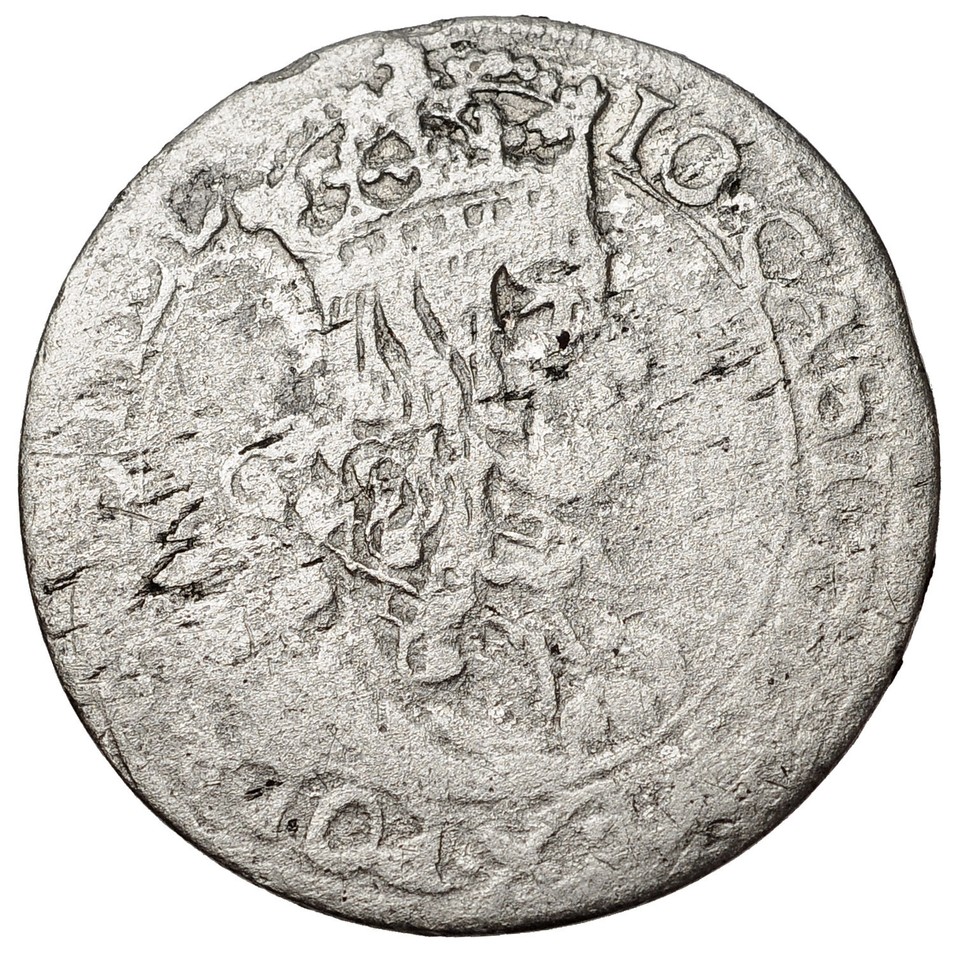 Poland 6 GROSCHEN 1663 John II Casimir Silver Coin #23029 | eBay