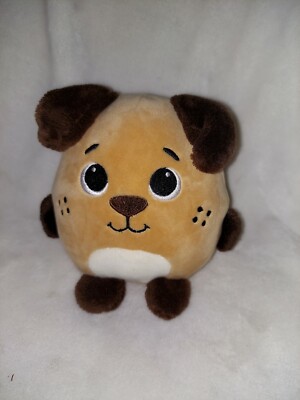 Spark Create Imagine Dog Puppy Rattle Plush Lovey Brown Spot Squishy 4 ...