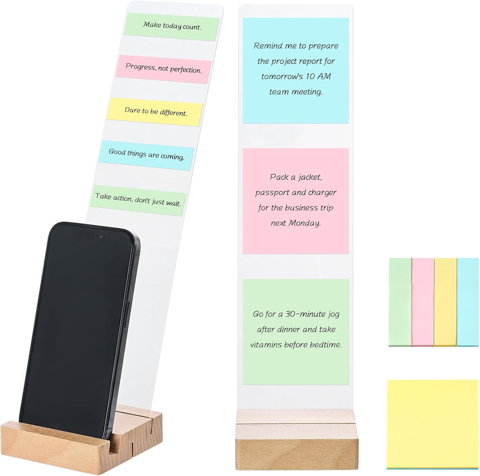 Monitor Memo Board, Multifunction Sticky Note Holder for Computer ...