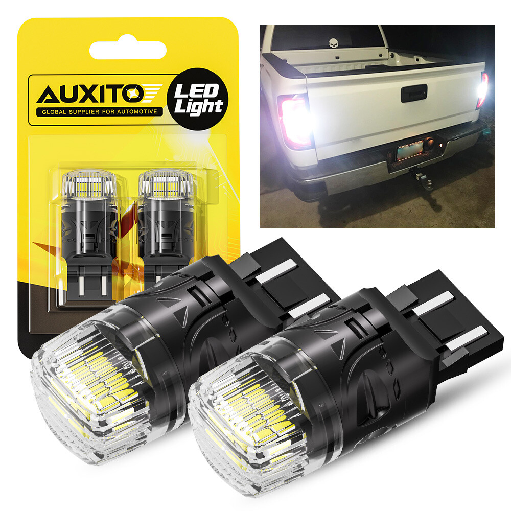 AUXITO 4x 7443 LED Backup Tail Reverse Light Bulb White For Ford F-150 ...