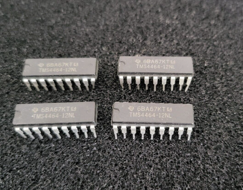 Used and Tested - 4 x TMS4464-12 64Kx4 bit DRAM chip, ZX Spectrum +2A ...