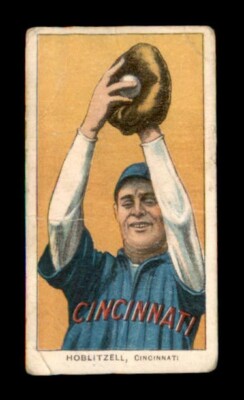 1909 T206 Dick Hoblitzell CINCINNATI LOWER GRADE SWEET CAPORAL BACK ...