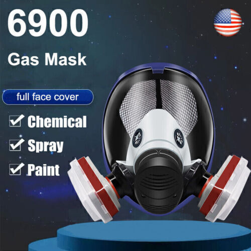 17IN1 Full Face Gas Mask Respirator Auto Car Painting Spraying ...