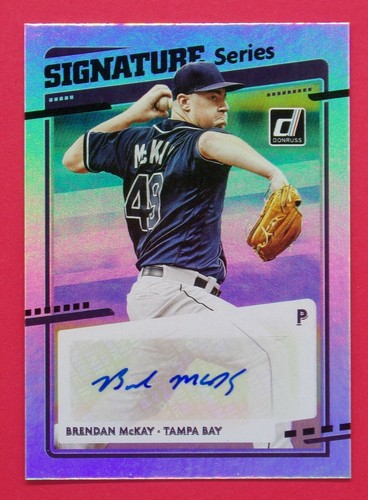 2020 Donruss Brendan McKay '86 Signatures #34 Tampa Bay Rays | eBay