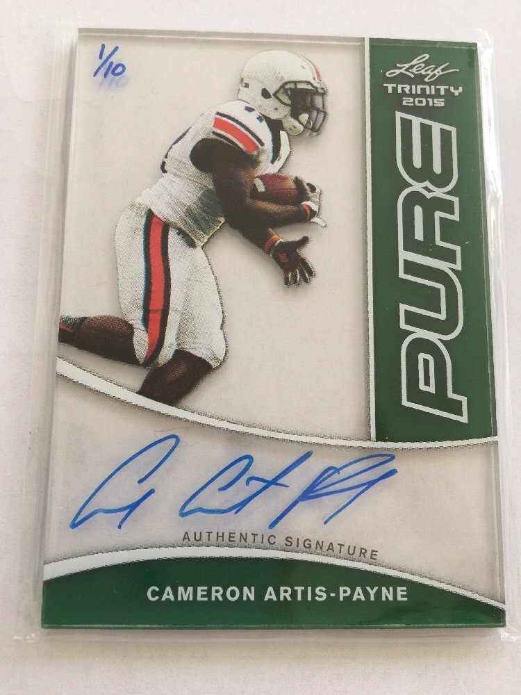 #1/10 (ONLY 10 1/1) 2015 LEAF TRINITY PURE AUTO AUTOGRAPH CAMERON ARTIS ...