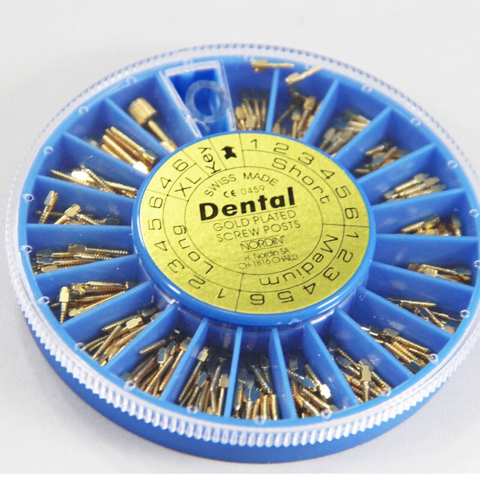 Dental Endodontic Screw Post Pins Conical Core Crown Repair Post 120pc ...