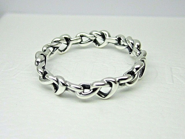 PANDORA Knotted Hearts Ring 198018 - 54 US Size 7 for sale online | eBay
