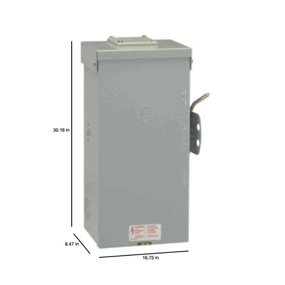 GE Emergency Power Transfer Switch 200-Amp 240-Volt Non-Fused Mountable ...