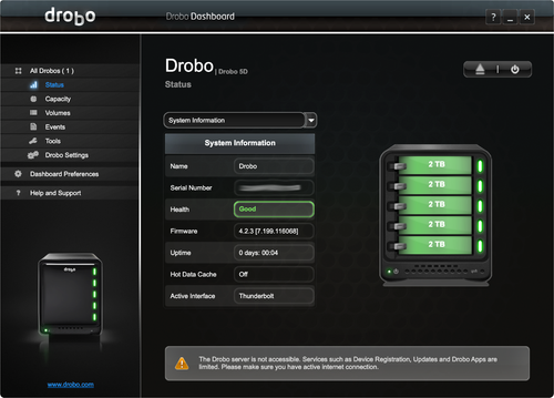 Drobo 5N DRD5A with 5x2TB Drives, power supply, USB cable | eBay